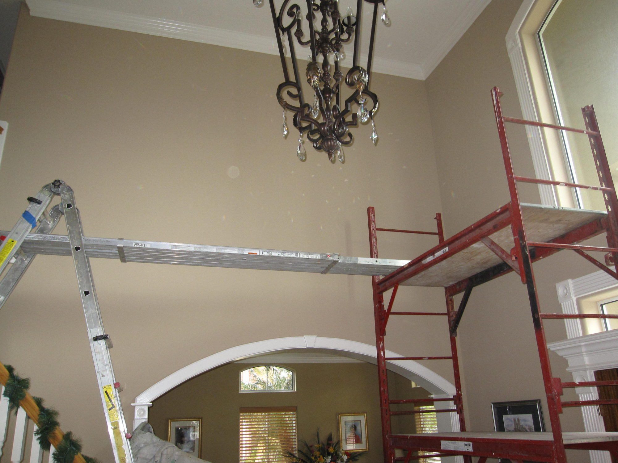 Foyer Murals with Columns, Arches and Palms 004 | Artistic Paint Solutions